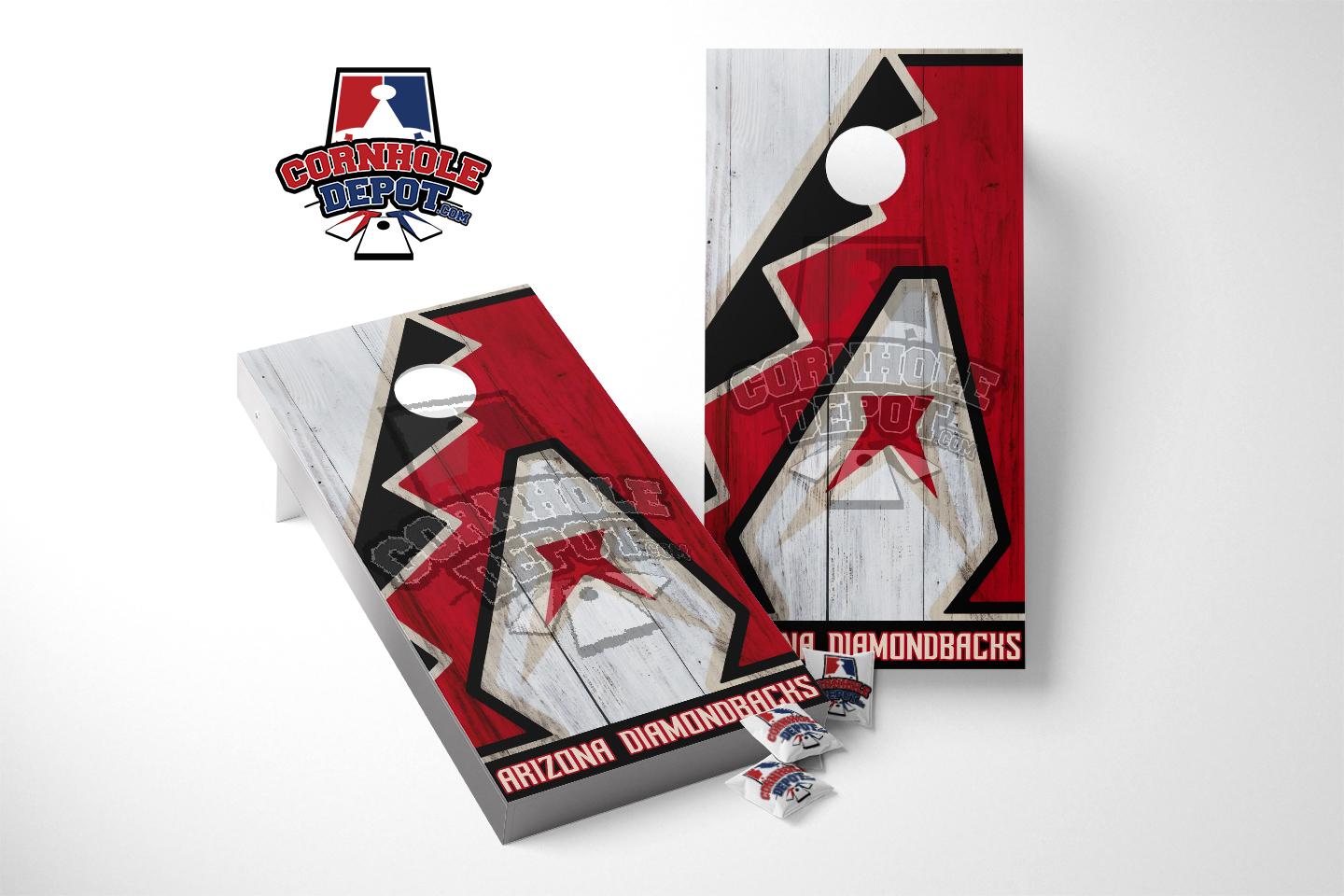 Arizona Diamondbacks Cornhole Board Vinyl Wrap Laminated Sticker Set D ...