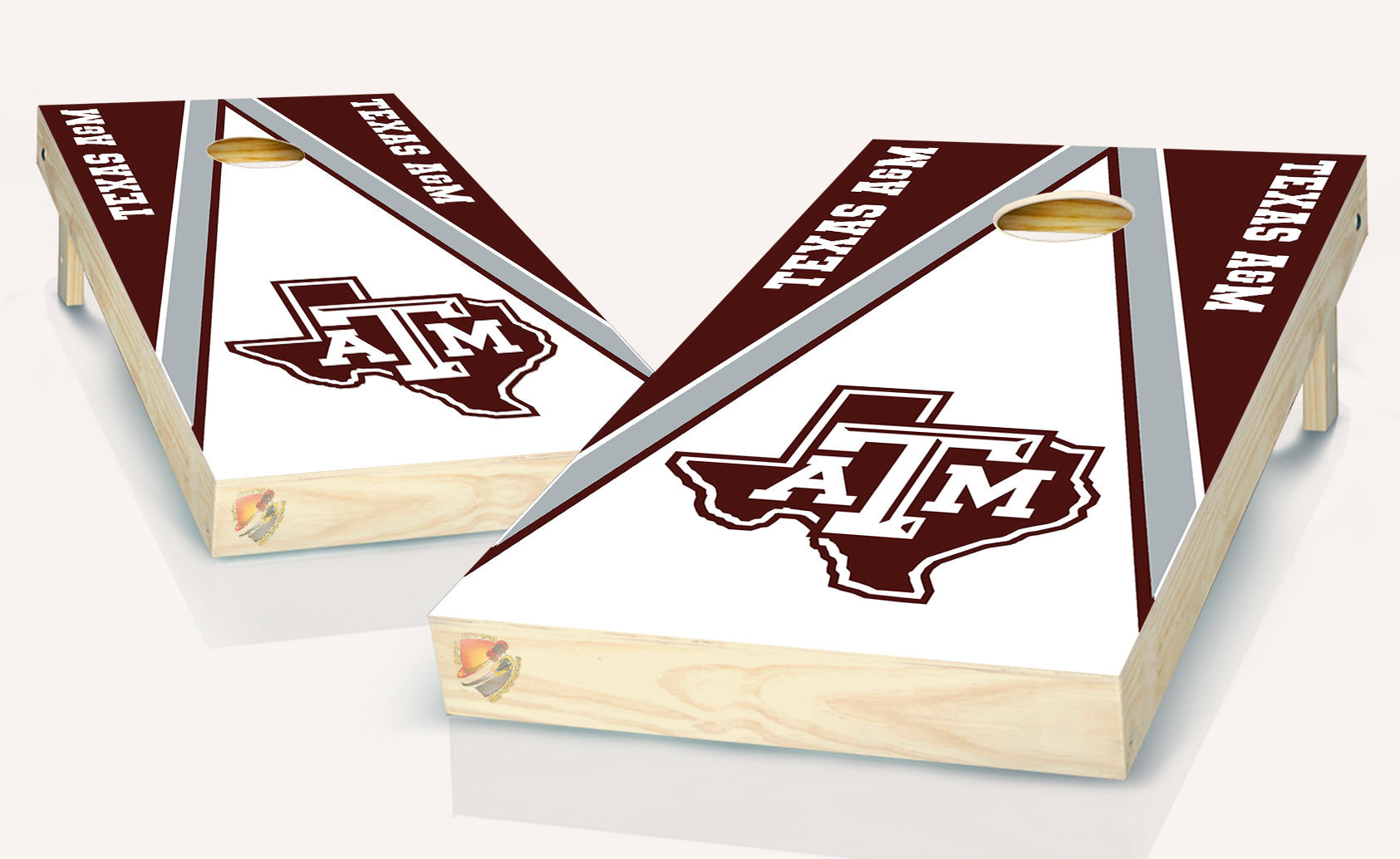ATM Texas Cornhole Board Vinyl Wrap Skins Laminated Sticker Decal Set ...