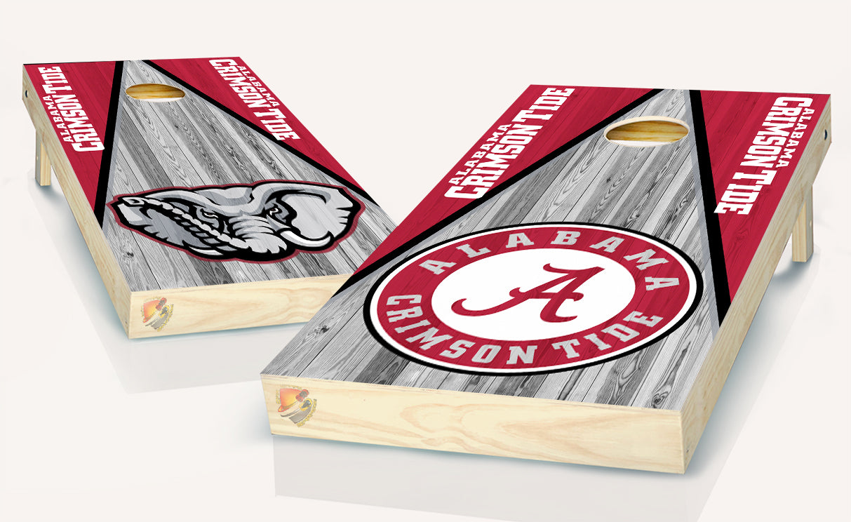Alabama Crimson Tide Cornhole Board Vinyl Wrap Laminated Sticker Set D ...