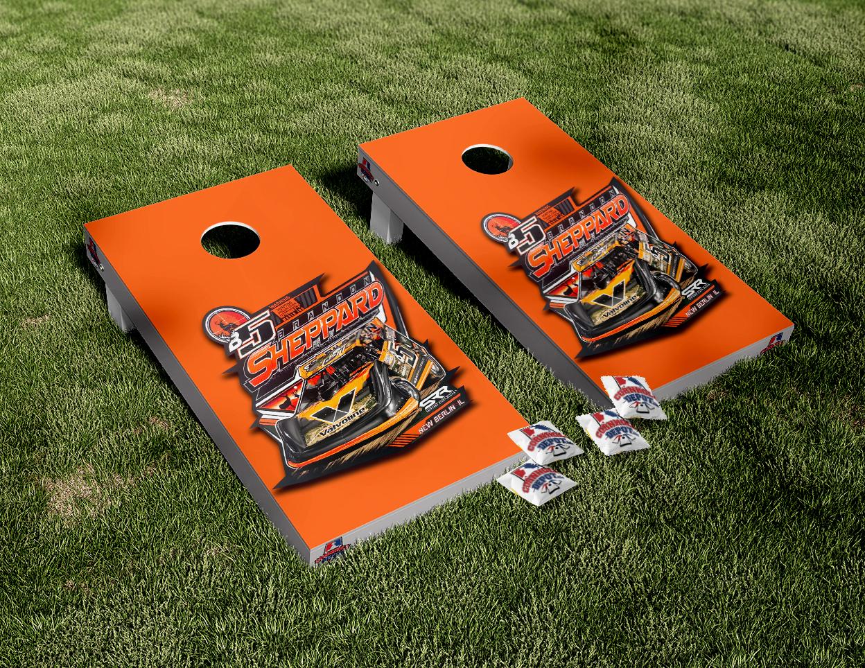 B5 Cars Racing Cornhole Board Vinyl Wrap Skins Laminated Sticker Set D ...