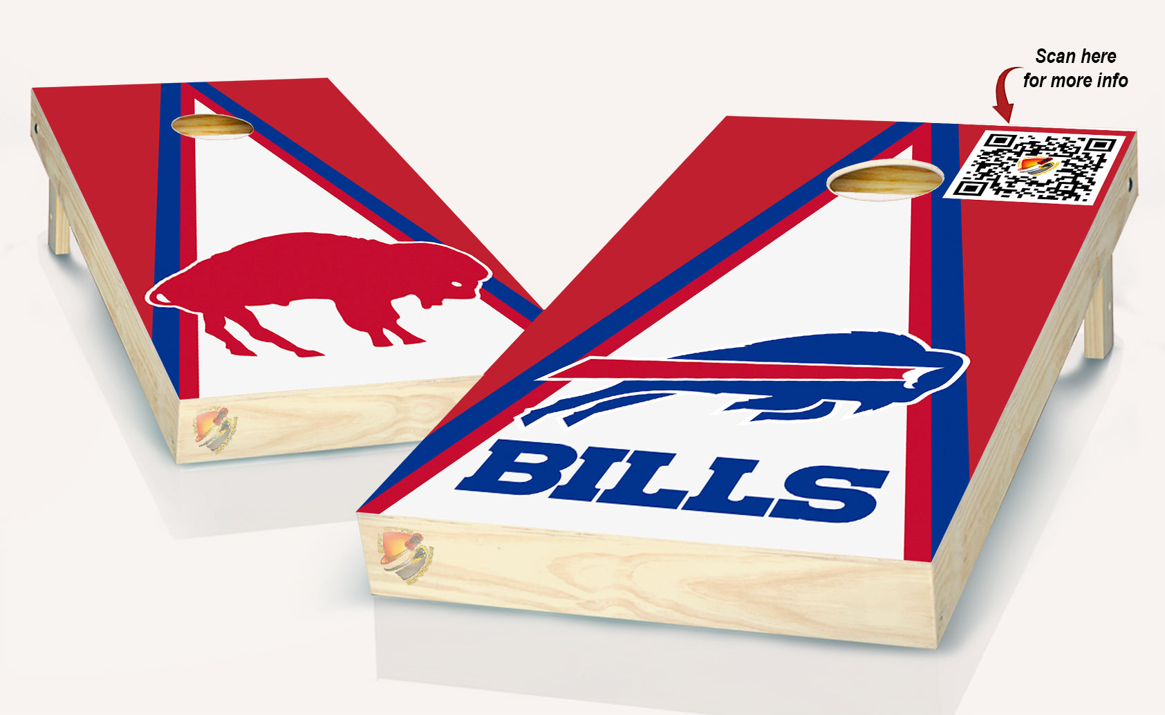 Bills Buffalo Cornhole Board Vinyl Wrap Skins Laminated Sticker Set De ...