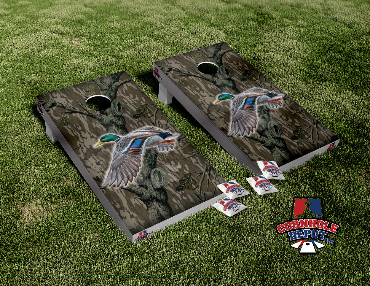 Camo Duck Hunting Cornhole Board Vinyl Wrap Skins Laminated Sticker Se ...