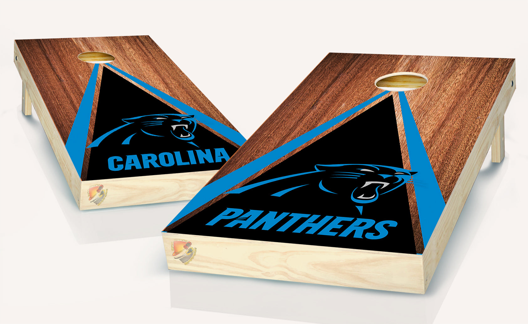 Carolina Panthers Brown Wood Cornhole Board Vinyl Wrap Skins Laminated ...