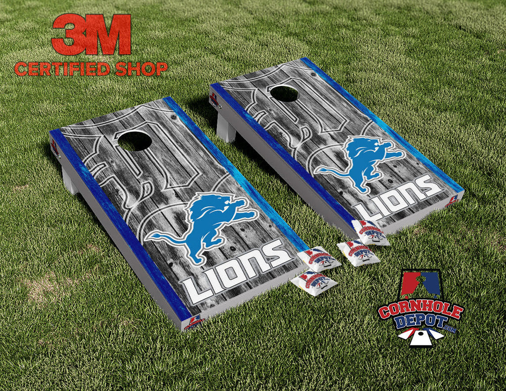 Jeff ~1 Wisconsin Milwaukee Brewers Mashup and 1 Lions Cornhole Board ...