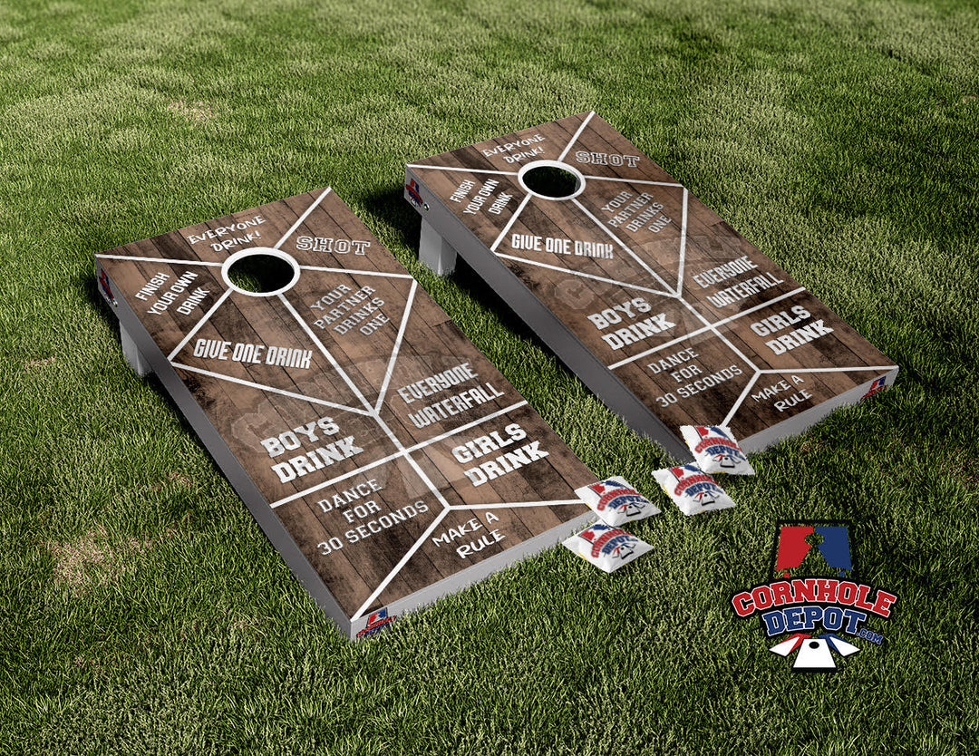 Drinking Game Wood Cornhole Board Vinyl Wrap Skins Laminated Sticker S ...