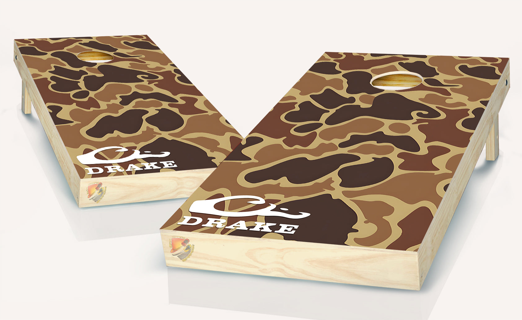Duck Camo Hunting Drake Cornhole Board Vinyl Wrap Laminated Sticker Se ...