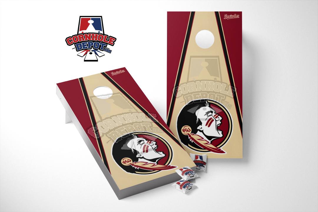 FSU Light Brown Cornhole Board Vinyl Wrap Skins Laminated Decal Sticke ...