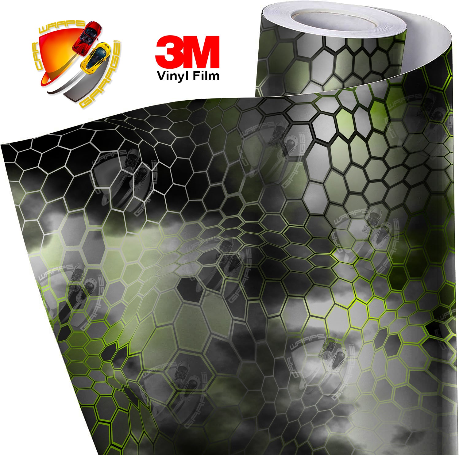 Green Black Camo Chameleon Wrap Vinyl Roll For Trucks Cars Boats Campe ...