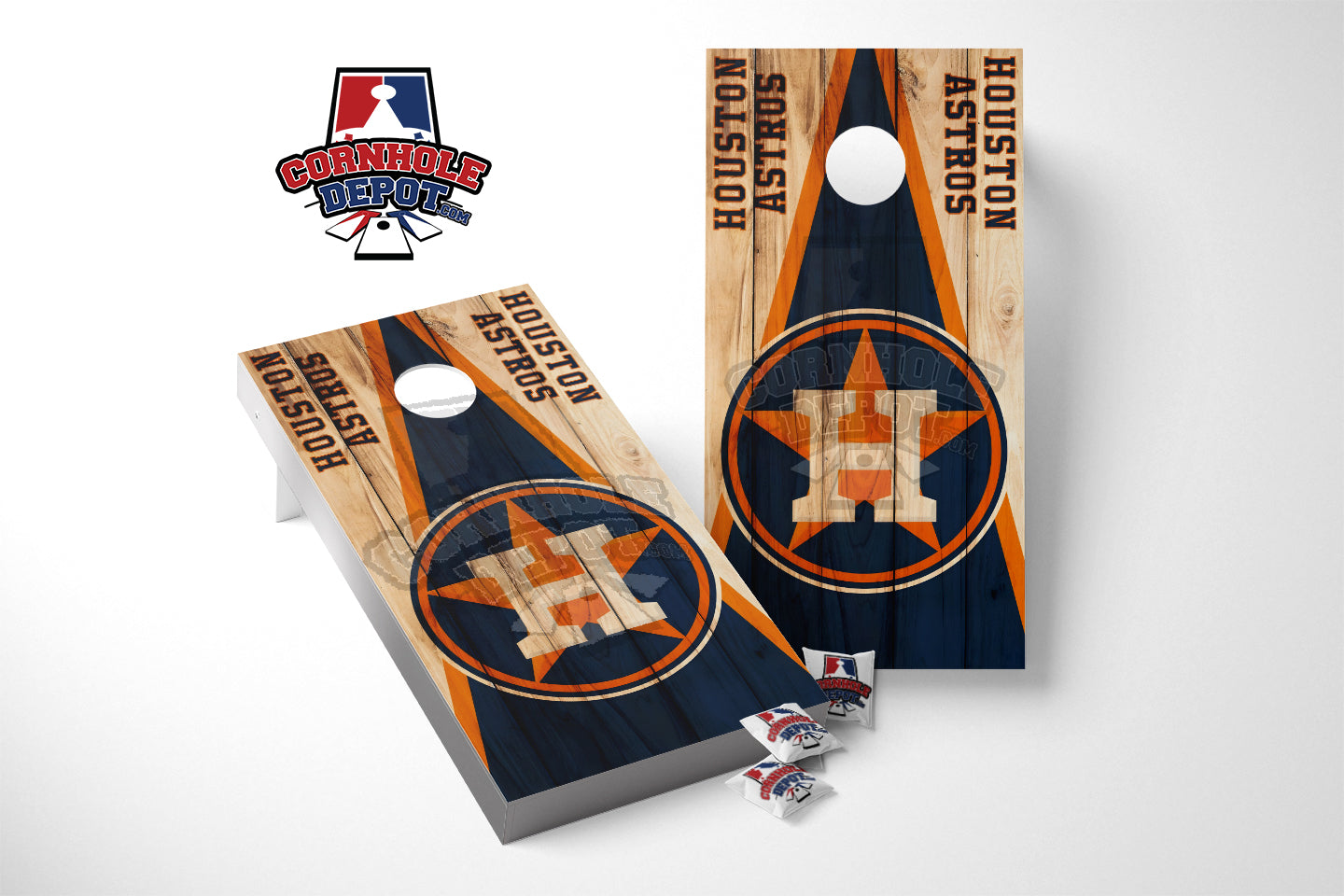 Houston Astros Cornhole Board Vinyl Wrap Skins Laminated Sticker Set D ...