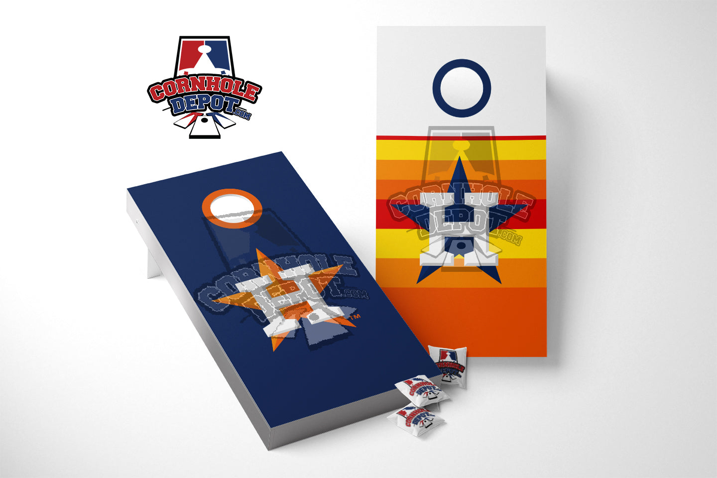 Houston Astros Cornhole Board Vinyl Wrap Skins Laminated Sticker Set D ...
