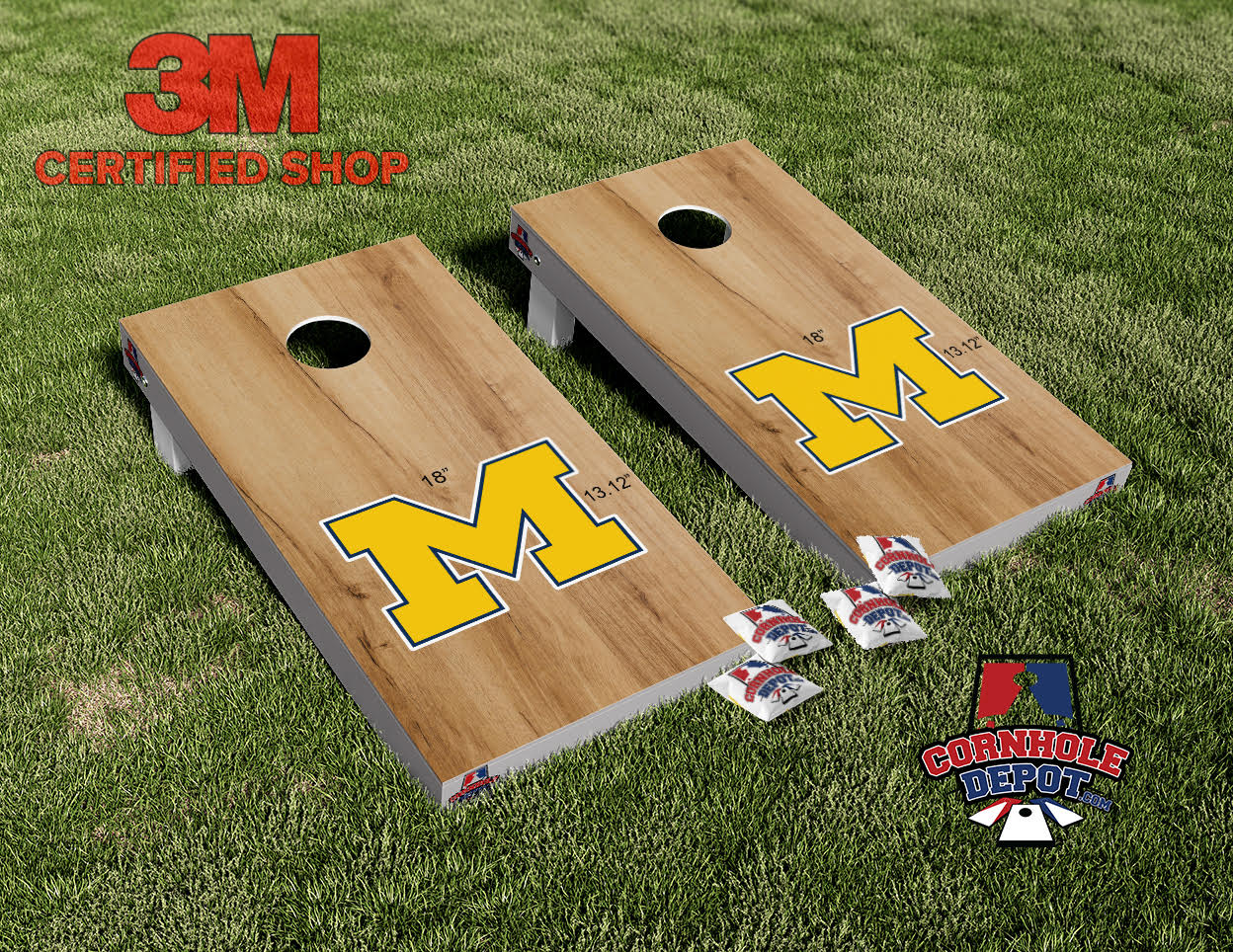 Michigan Wolverines Vinyl Laminated Sticker Size 18" x 13.12" – We ...