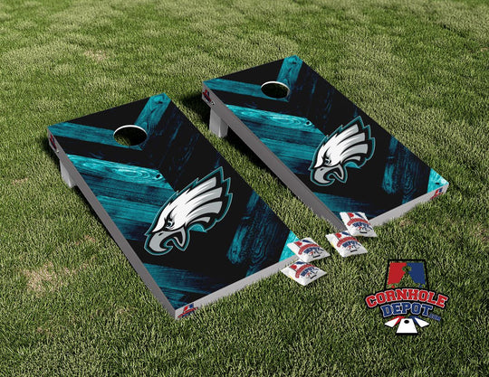 Philadelphia Eagles Blue Cornhole Board Vinyl Wrap Skins Laminated Sti ...