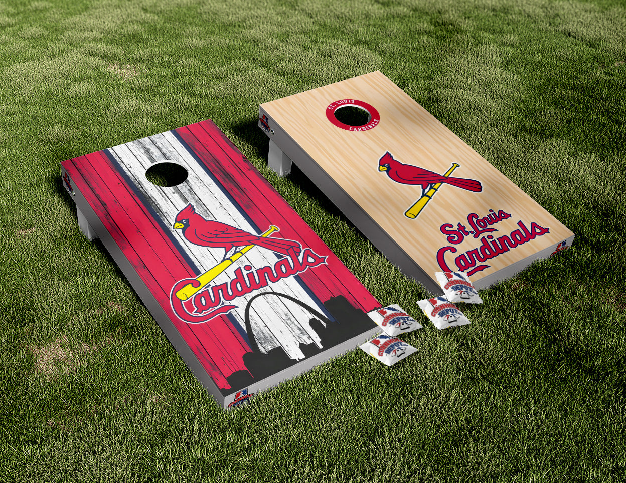 Cardinals St Louis Board Cornhole Board Vinyl Wrap Skins Laminated Sti ...