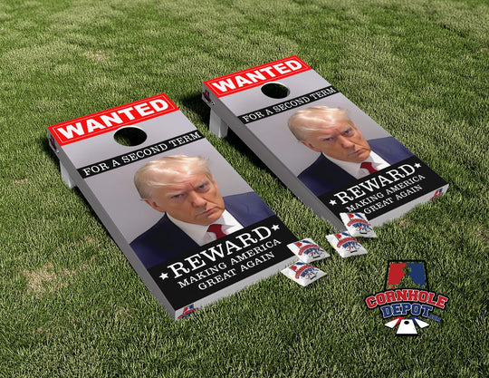 Trump 2024 Reward Make America Great Again Cornhole Board Vinyl Wrap S ...