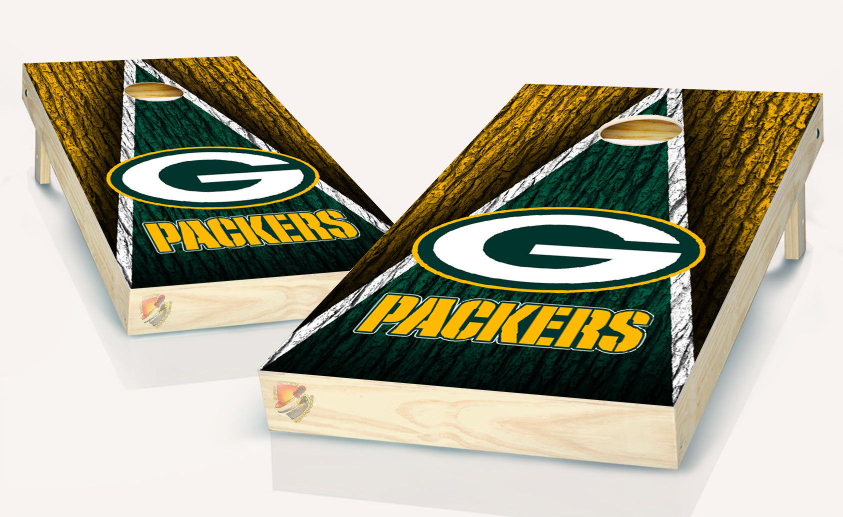 Green Bay Packers Cornhole Board Vinyl Wrap Skins Laminated Sticker Se ...