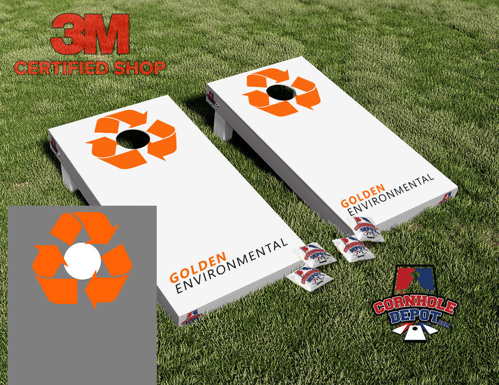 Golden Environmental Cornhole Board Vinyl Wrap Skins Laminated Sticker ...