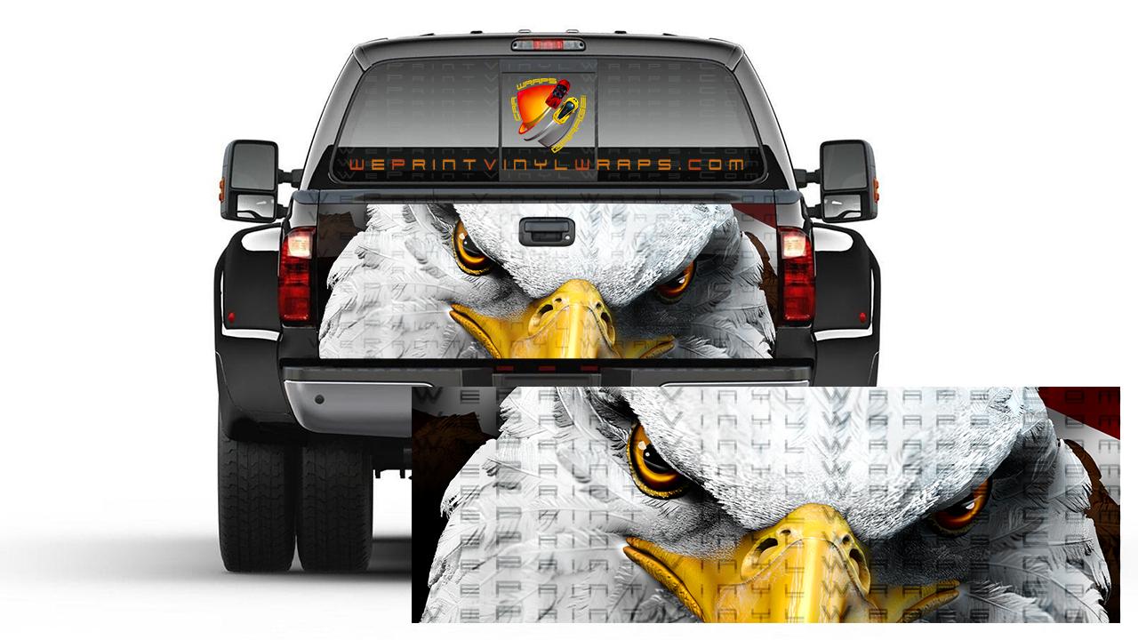 American Bald Eagle Patriotic Tailgate Wrap Vinyl Graphic Decal Sticke ...