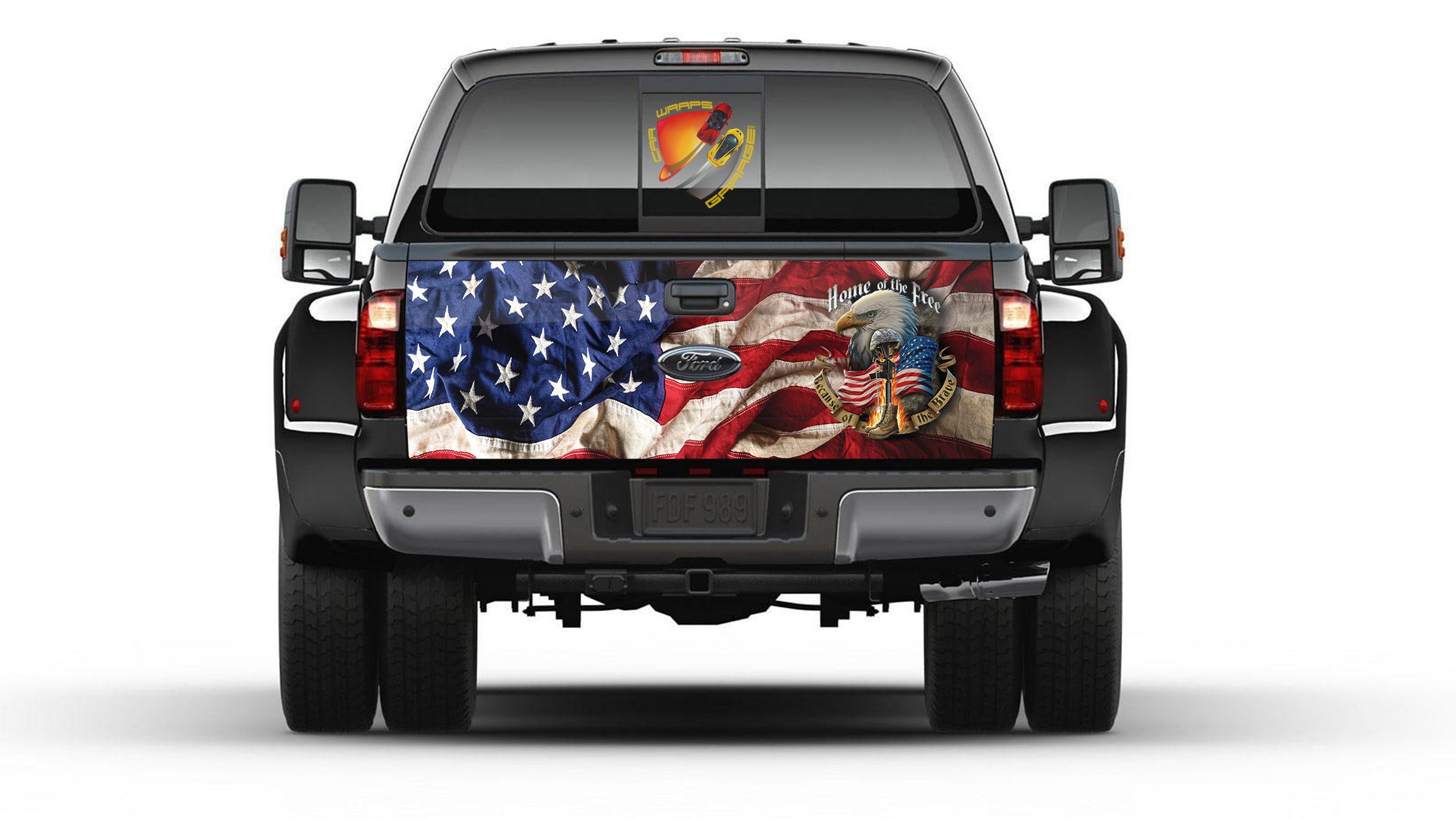 American Flag Truck Graphics