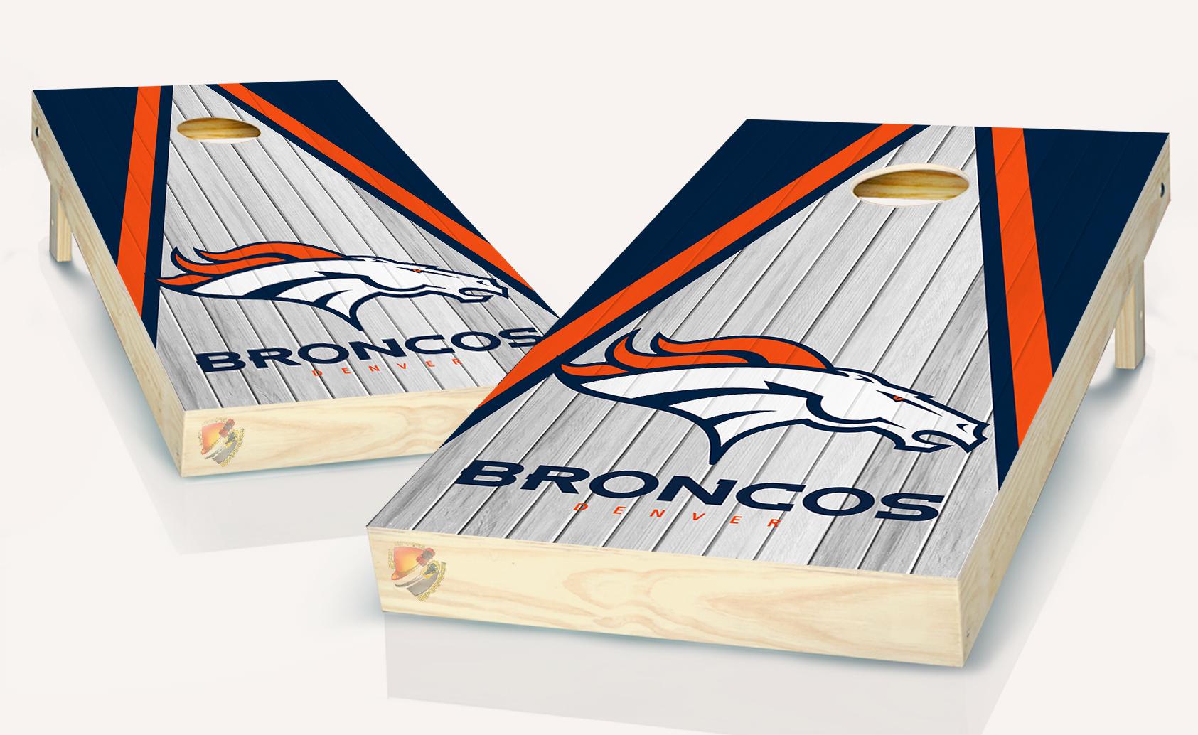 Broncos Denver Horse Gray Cornhole Board Vinyl Wrap Skins Laminated St ...