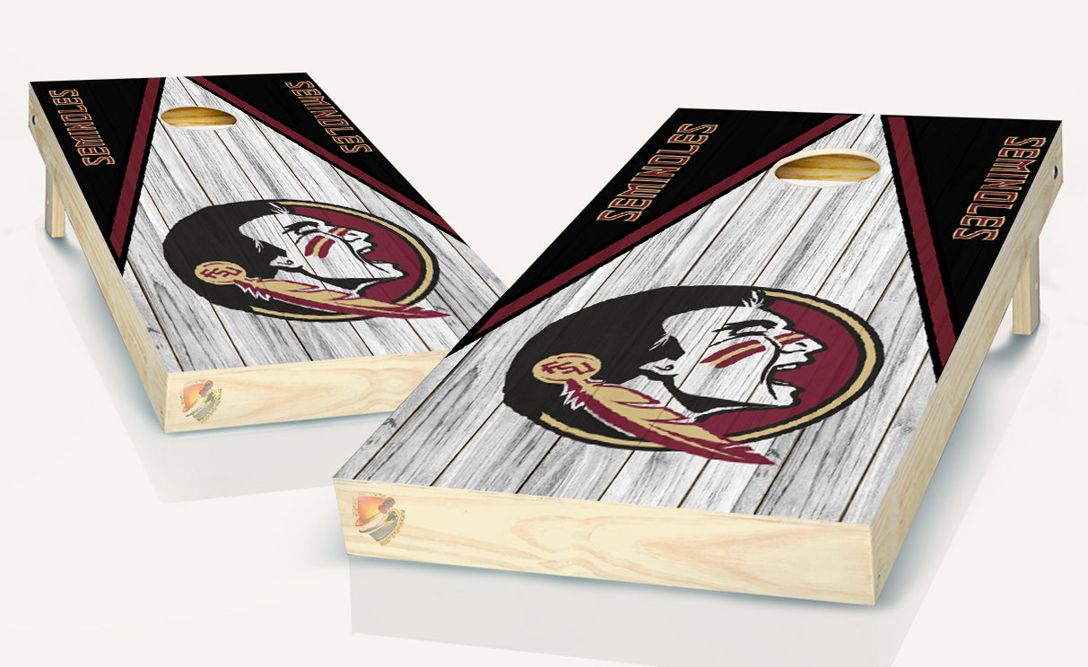 FSU Florida State Light Wood Cornhole Board Vinyl Wrap Laminated Stick ...