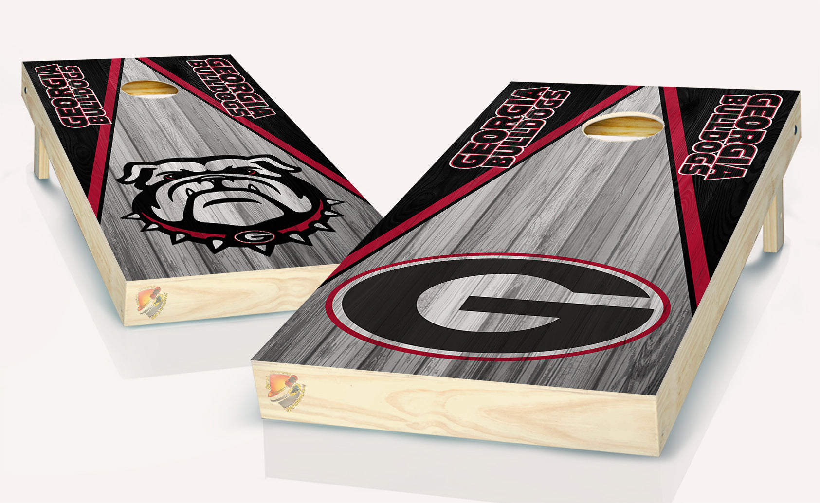Georgia Bulldogs Split Set Cornhole Board Vinyl Wrap Skins Laminated S ...