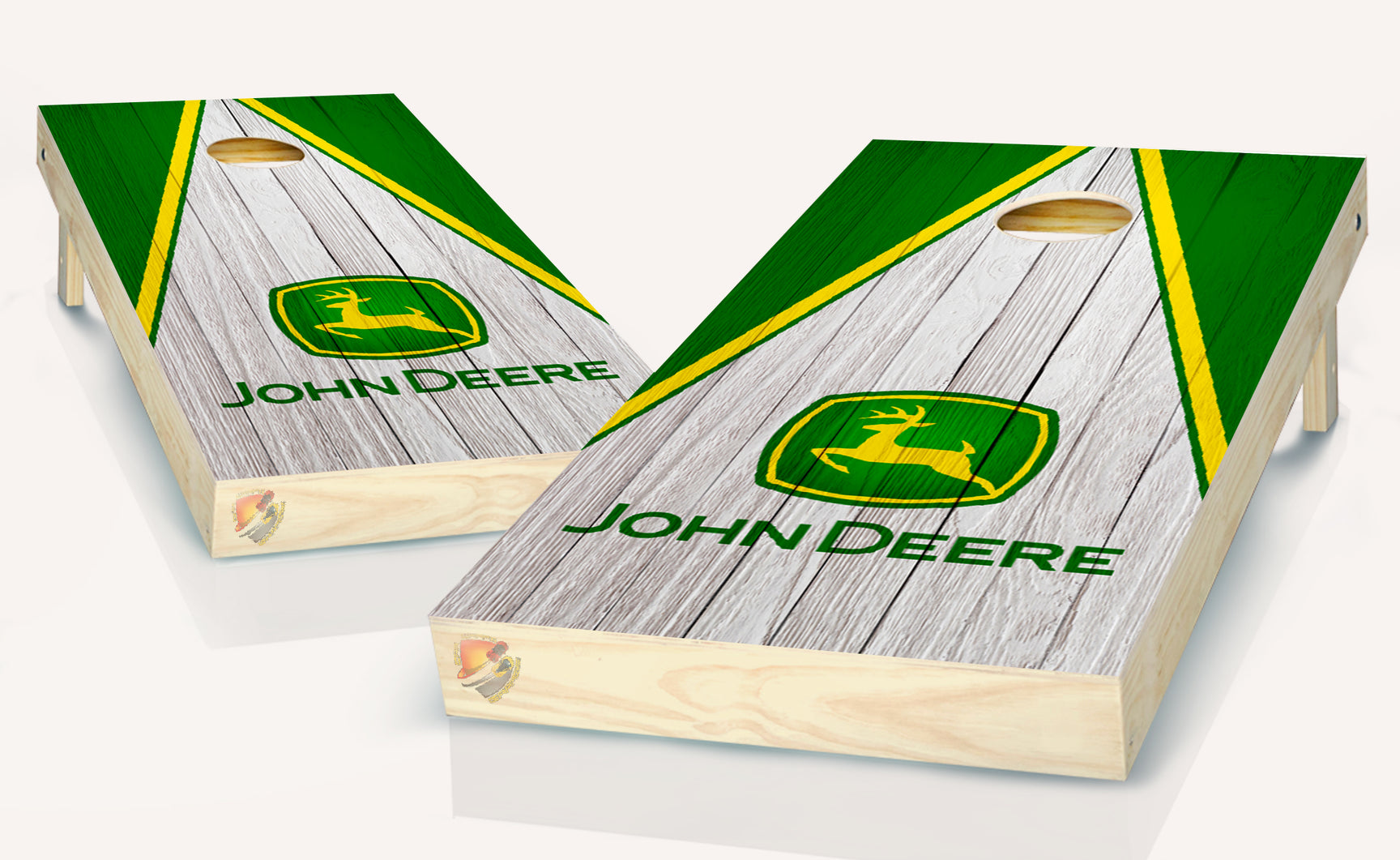 John Deere Cornhole Board Vinyl Wrap Laminated Sticker Set Decal – We ...