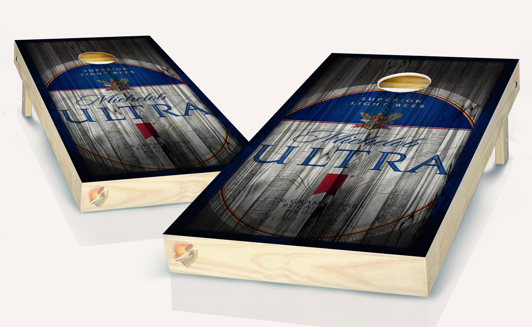 Michelob Ultra Light Cornhole Board Vinyl Wrap Laminated Sticker Set ...