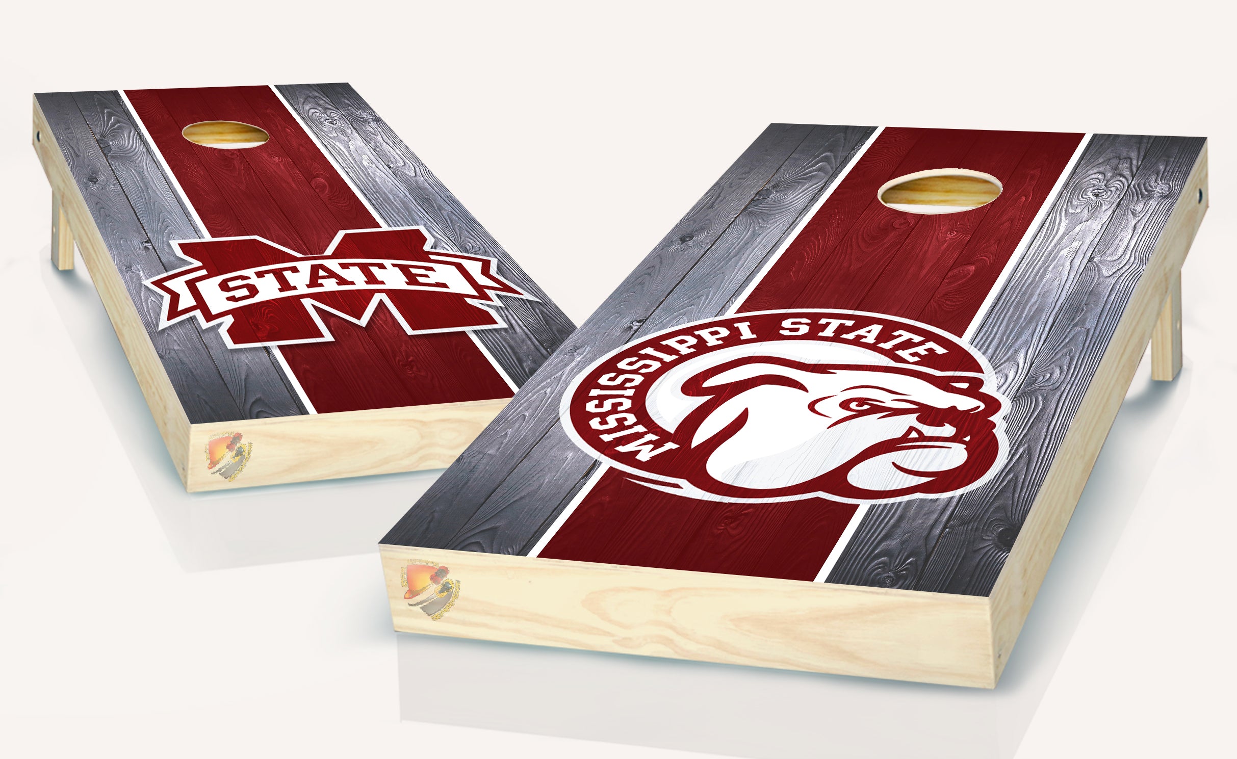 Mississippi State Bulldogs Cornhole Board Vinyl Wrap Laminated Sticker ...