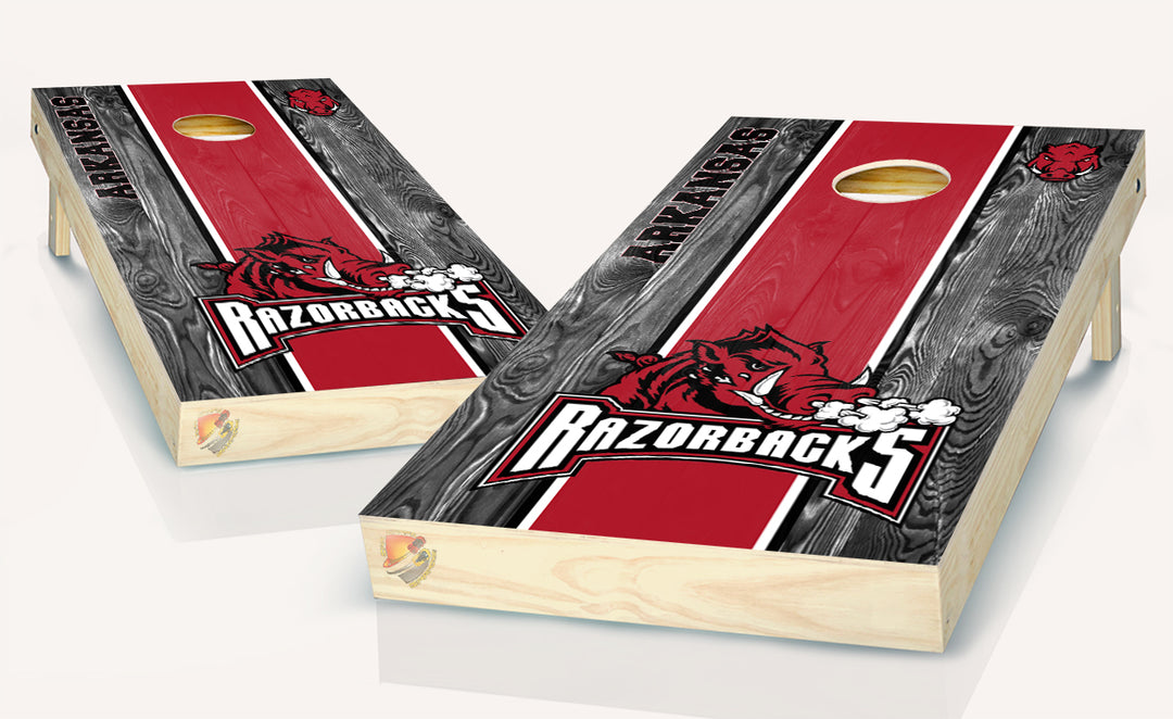Razorbacks Arkansas Cornhole Board Vinyl Wrap Laminated Sticker Set De – We Print Vinyl Wraps LLC