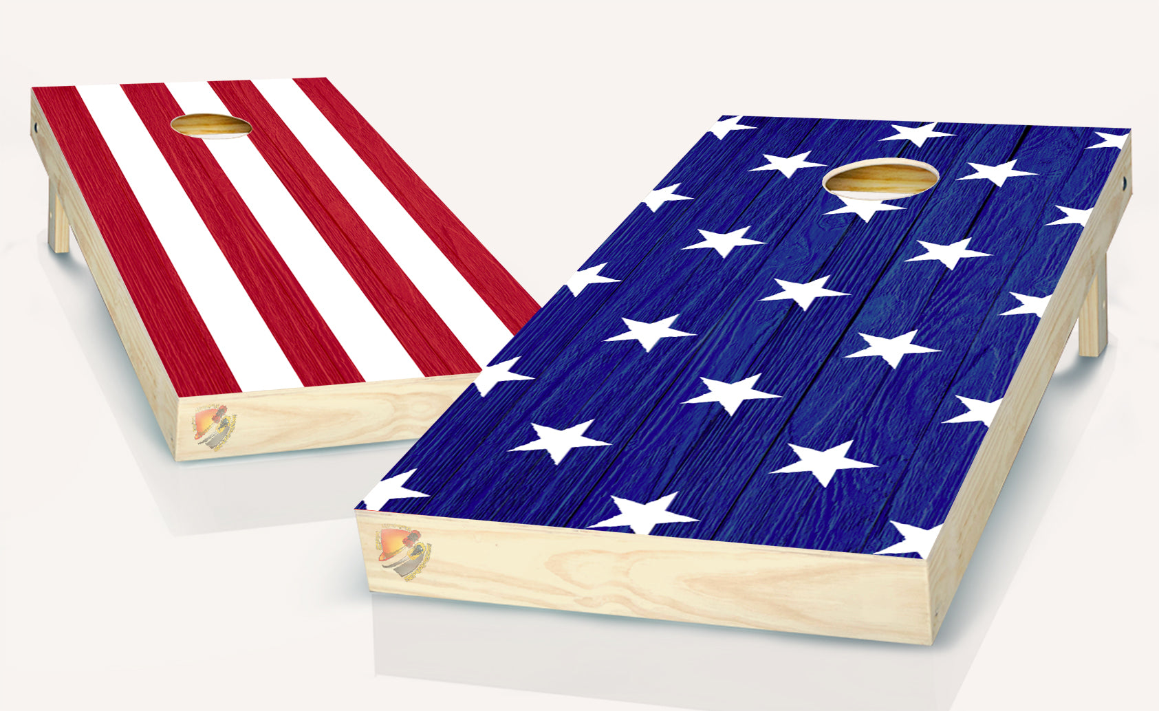 Stars and Stripes Cornhole Board Vinyl Wrap Laminated Sticker Set Deca ...