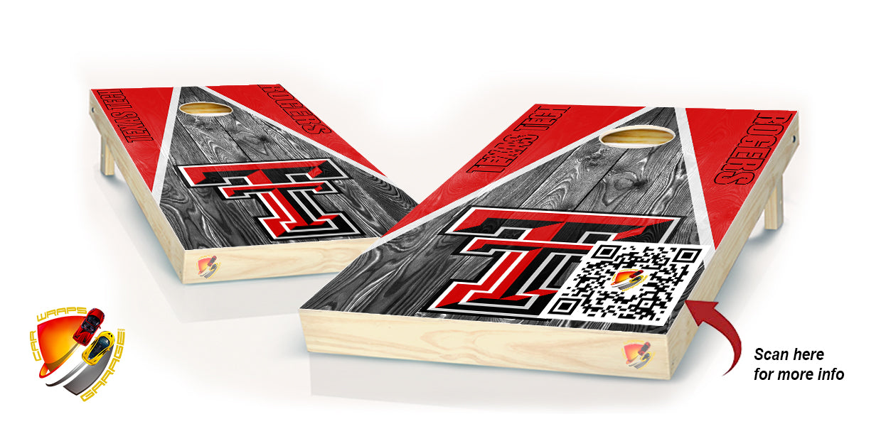 Texas Tech Cornhole Board Vinyl Wrap Laminated Sticker Set Decal – We ...