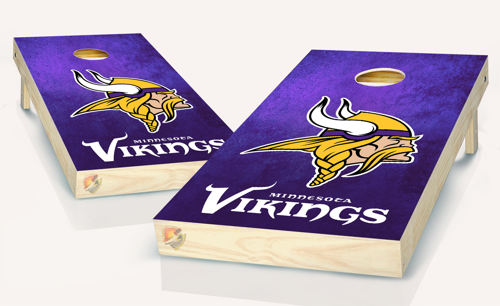 Vikings Minnesota Purple Cornhole Board Vinyl Wrap Laminated Sticker S ...