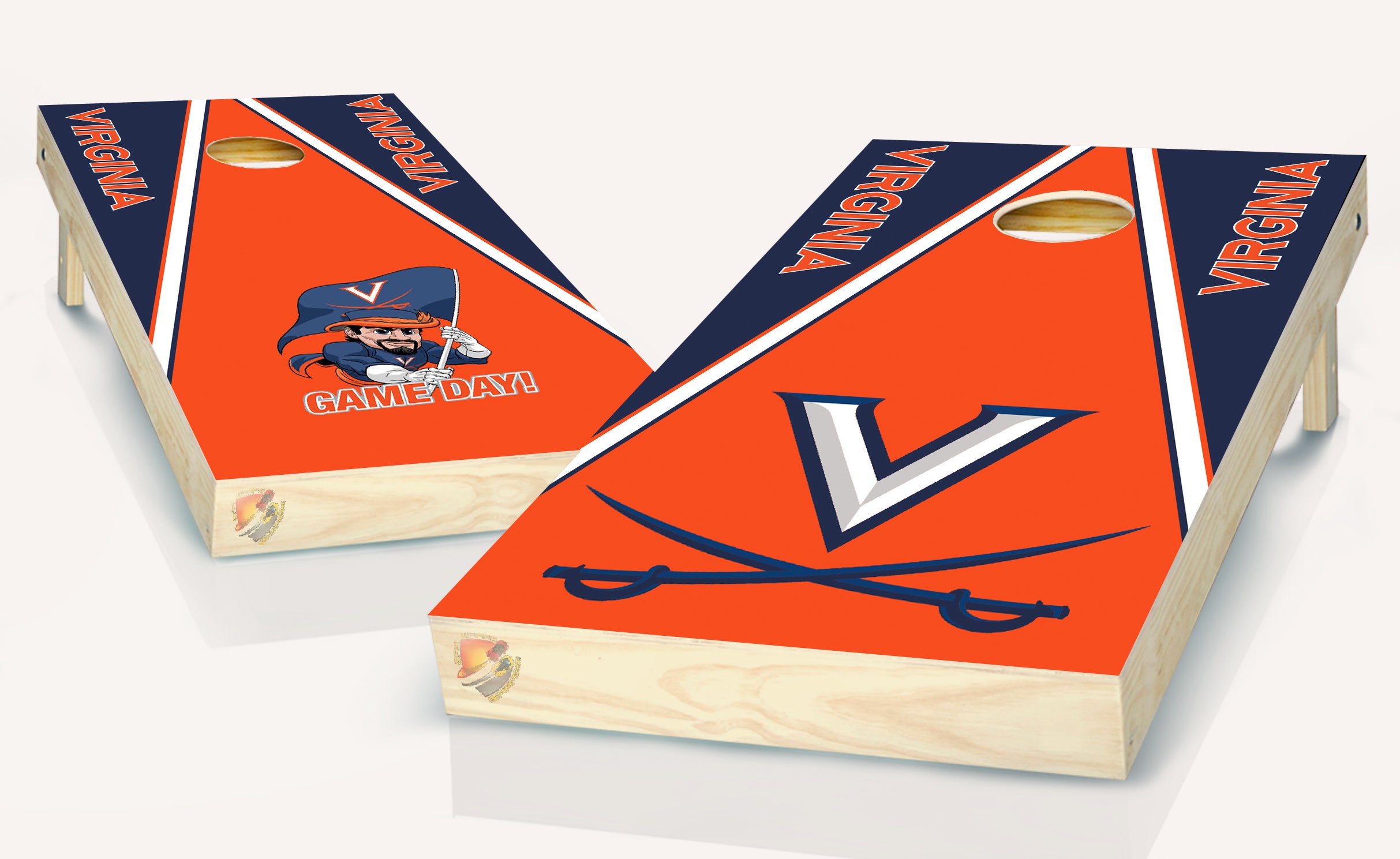 Virginia Cavaliers Cornhole Board Vinyl Wrap Skins Laminated Sticker S ...